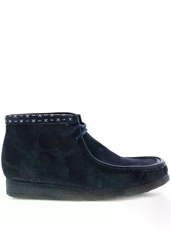 Clarks Wallabee Denim Desert Boots