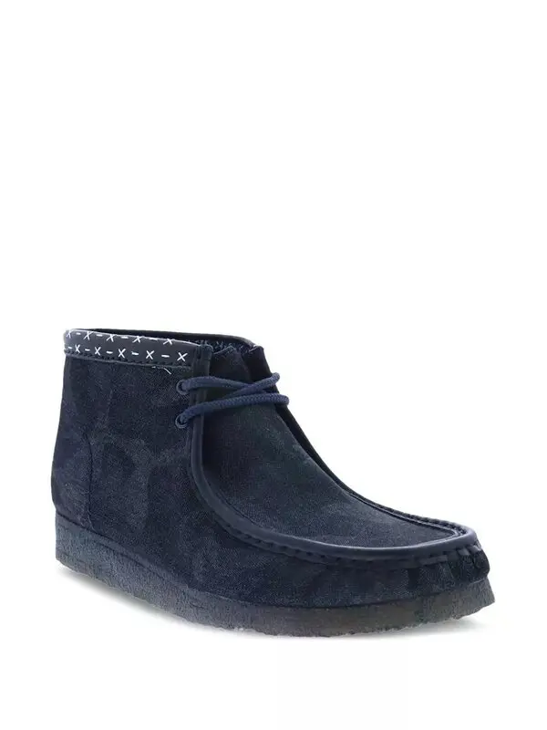 Clarks Wallabee Denim Desert Boots