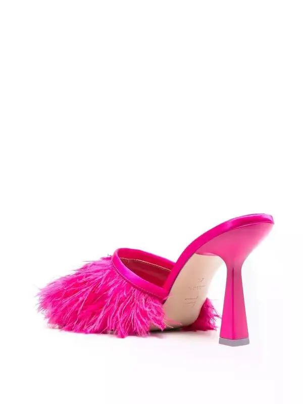 SEBASTIAN MILANO 110mm Feather-trim Sandals