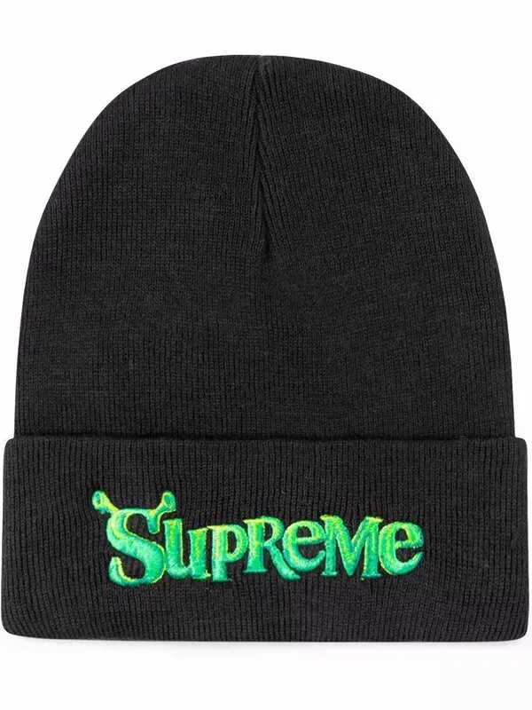 Supreme X Shrek Logo Beanie - Black