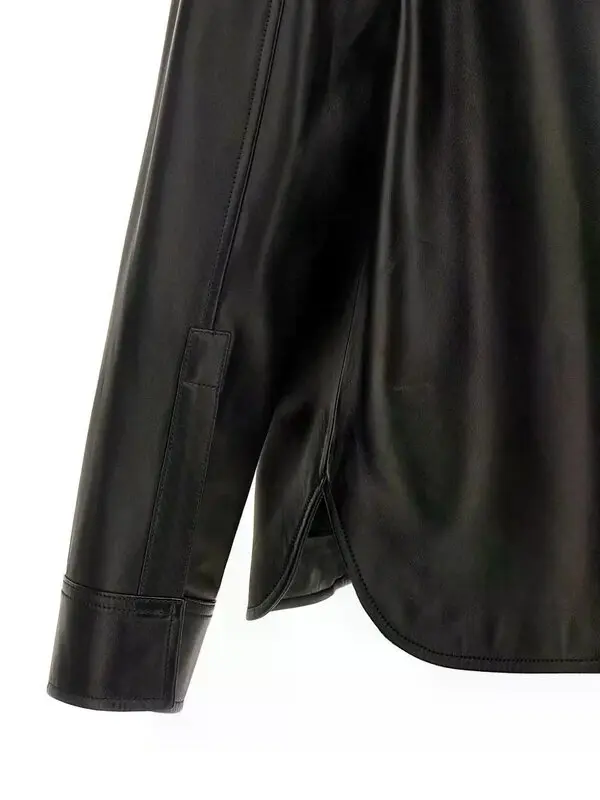 Loewe Long-sleeve Leather Overshirt