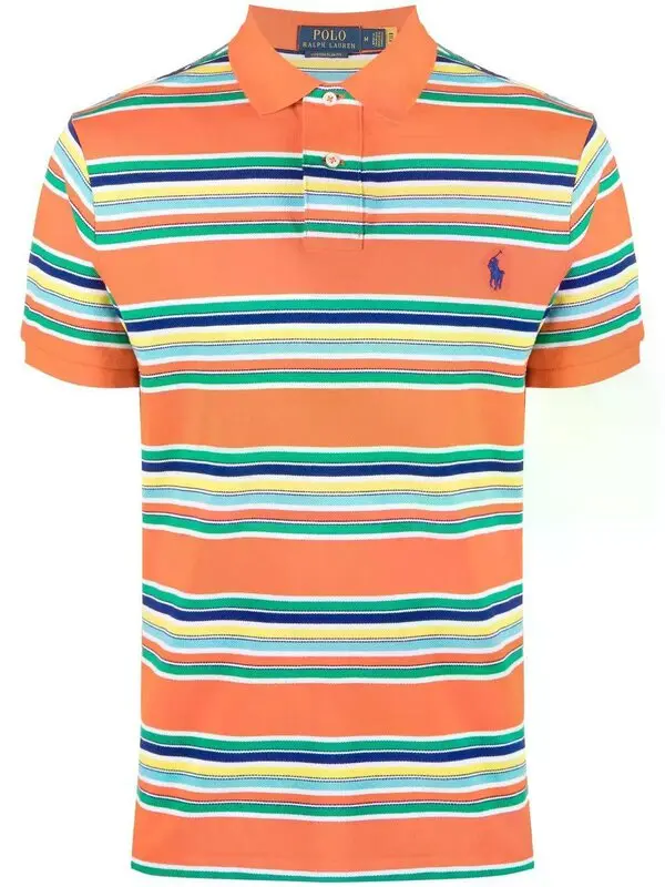 Polo Ralph Lauren Stripe-print Short-sleeved Polo Shirt