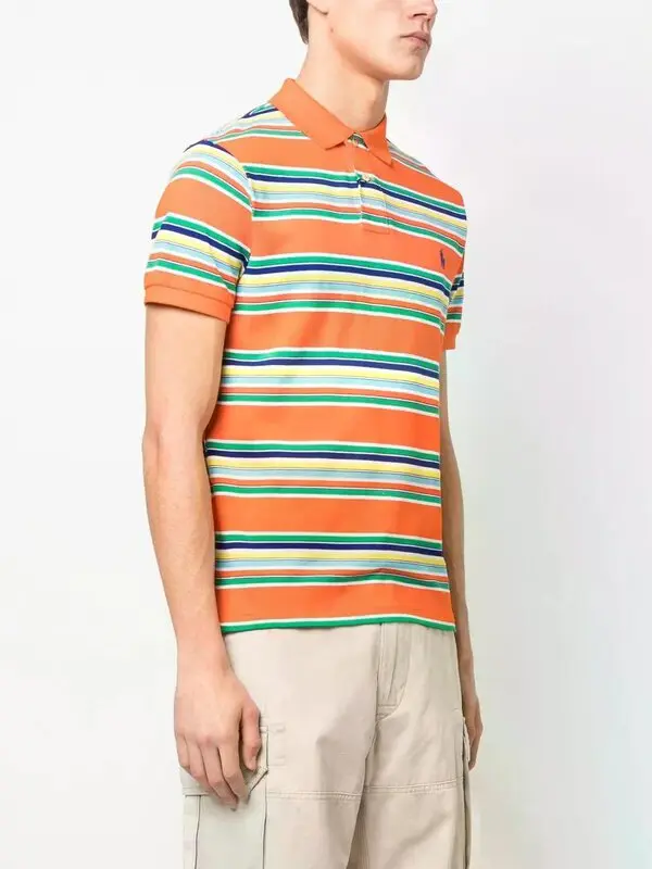 Polo Ralph Lauren Stripe-print Short-sleeved Polo Shirt