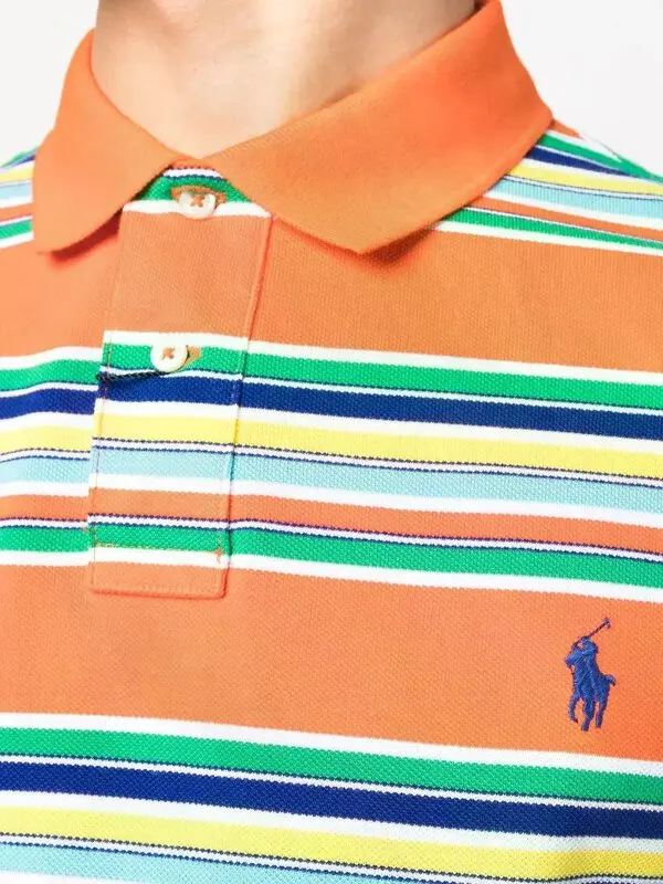 Polo Ralph Lauren Stripe-print Short-sleeved Polo Shirt