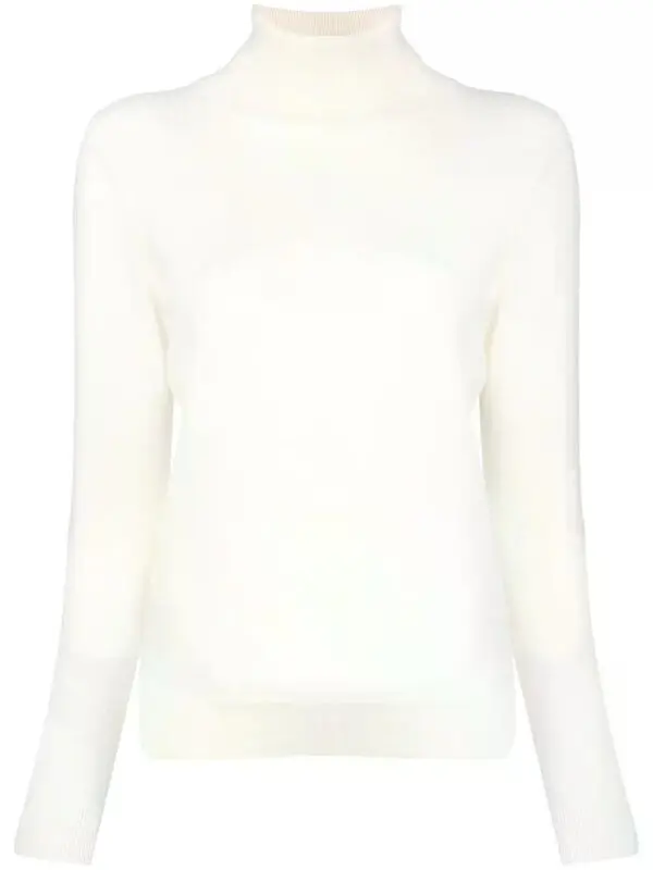 N.peal Cashmere Roll Neck Jumper - Neutrals