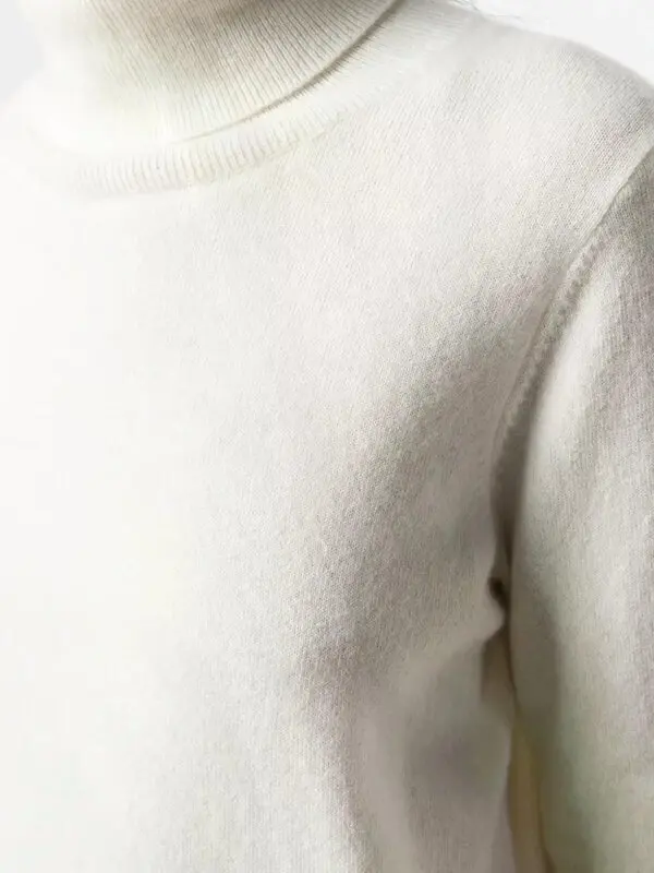 N.peal Cashmere Roll Neck Jumper - Neutrals