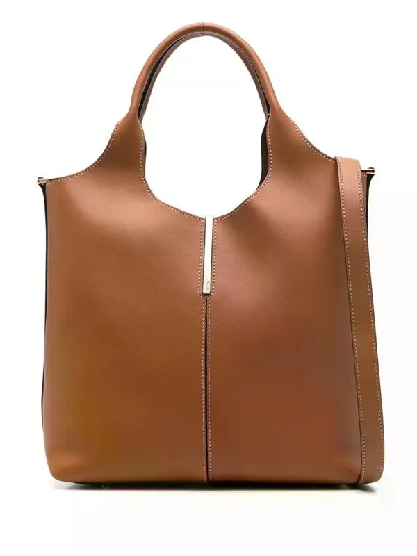 TOD'S Leather Tote Bag - Brown