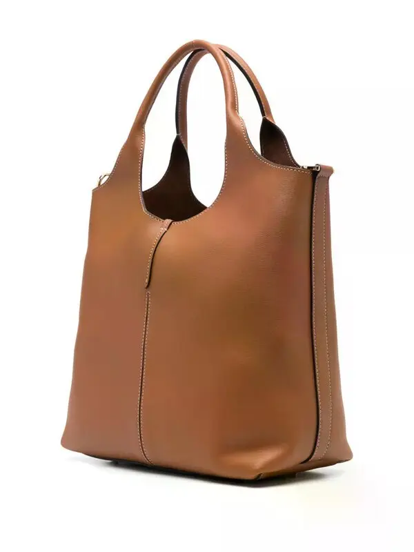 TOD'S Leather Tote Bag - Brown