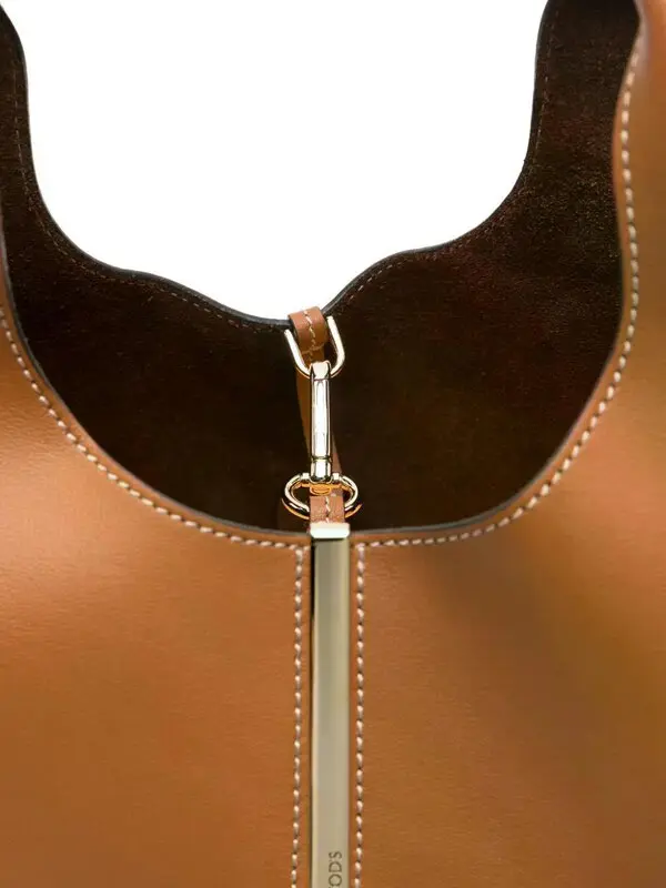 TOD'S Leather Tote Bag - Brown