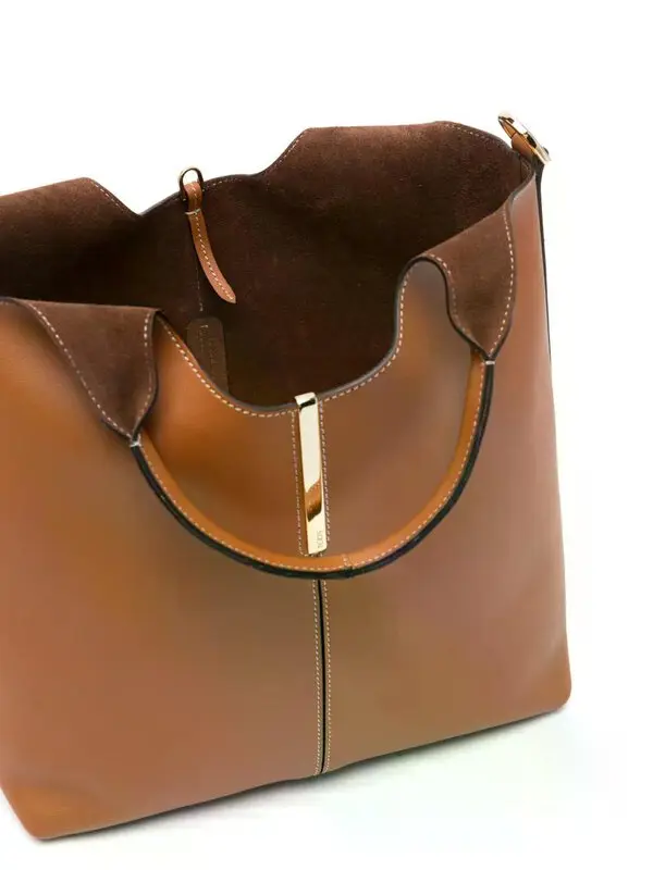 TOD'S Leather Tote Bag - Brown