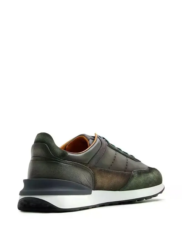 Magnanni Panelled Low-top Sneakers - Green