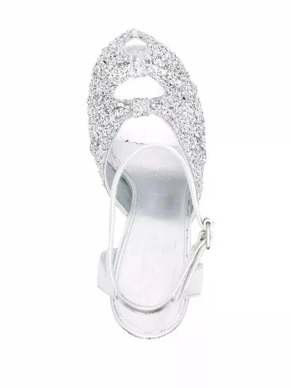 Giambattista Valli Glitter Platform Pumps