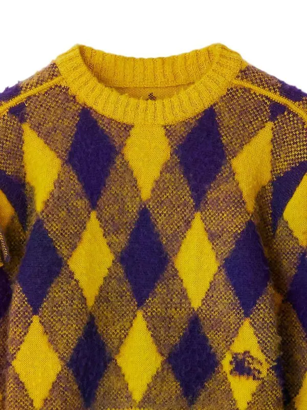 Burberry Knitted Jumper With Equestrian Knight Motif