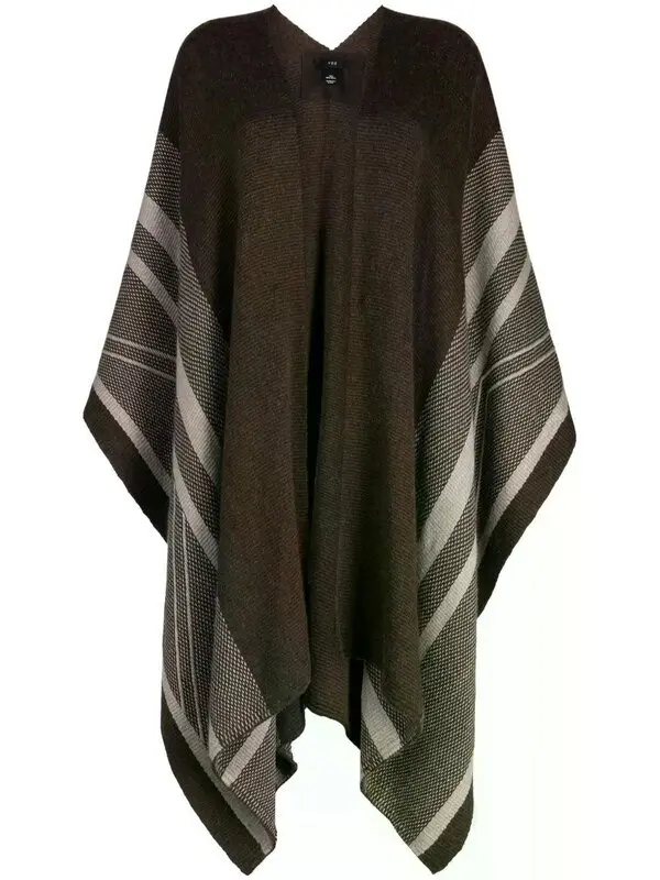 Voz Striped Fine-knit Duster