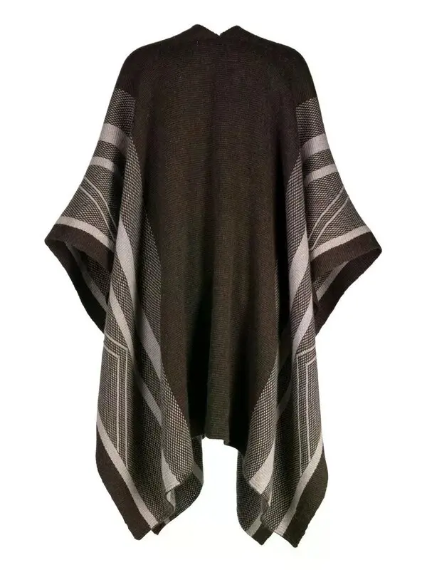 Voz Striped Fine-knit Duster