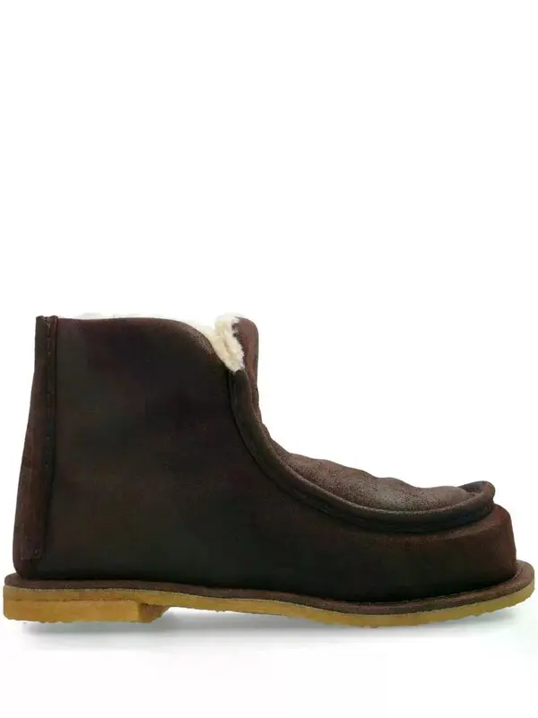 JW Anderson Shearling-lined Suede Ankle Boots