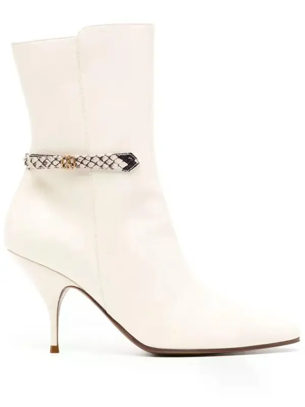 Bally Odeya 85mm Leather Boots - Neutrals