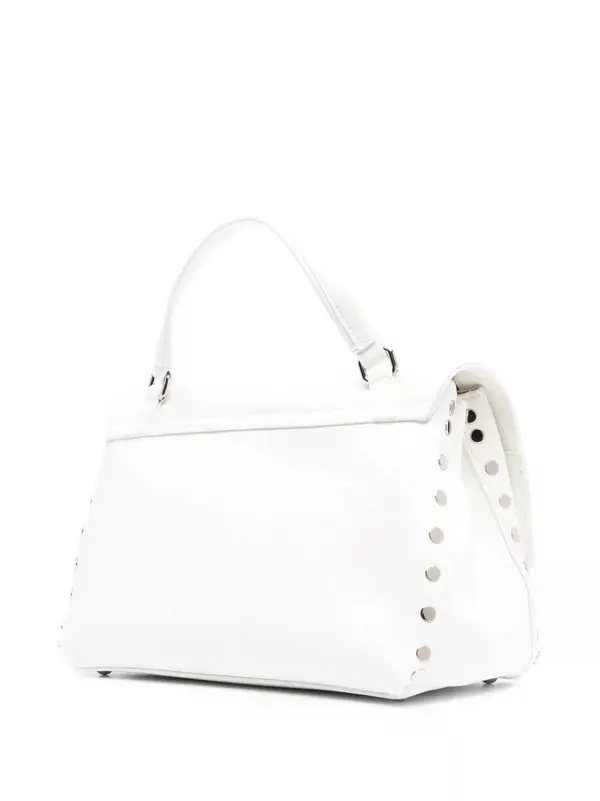 ZANELLATO Stud-detail Leather Bag - White