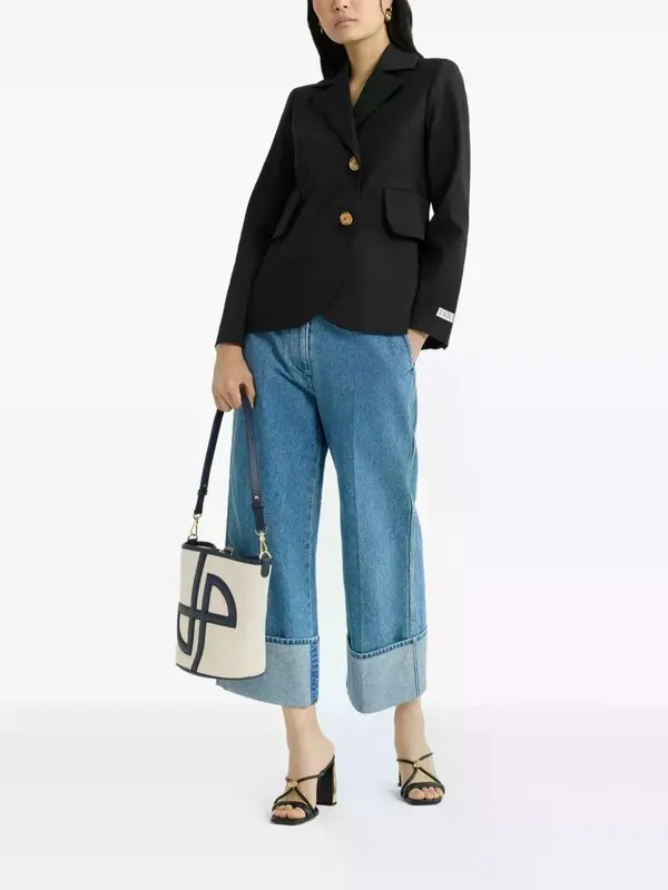 PATOU Belted Twill Blazer - Black