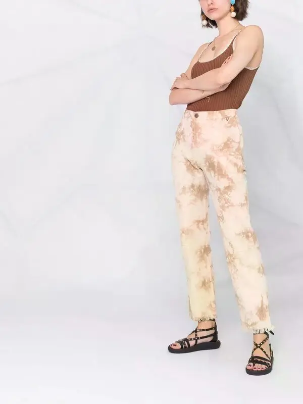 TWINSET Bleached-effect Jeans