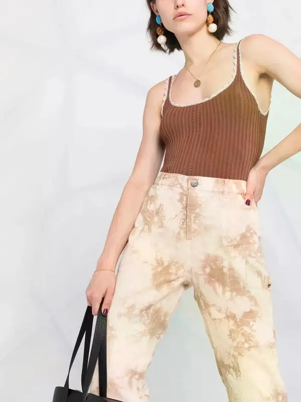 TWINSET Bleached-effect Jeans