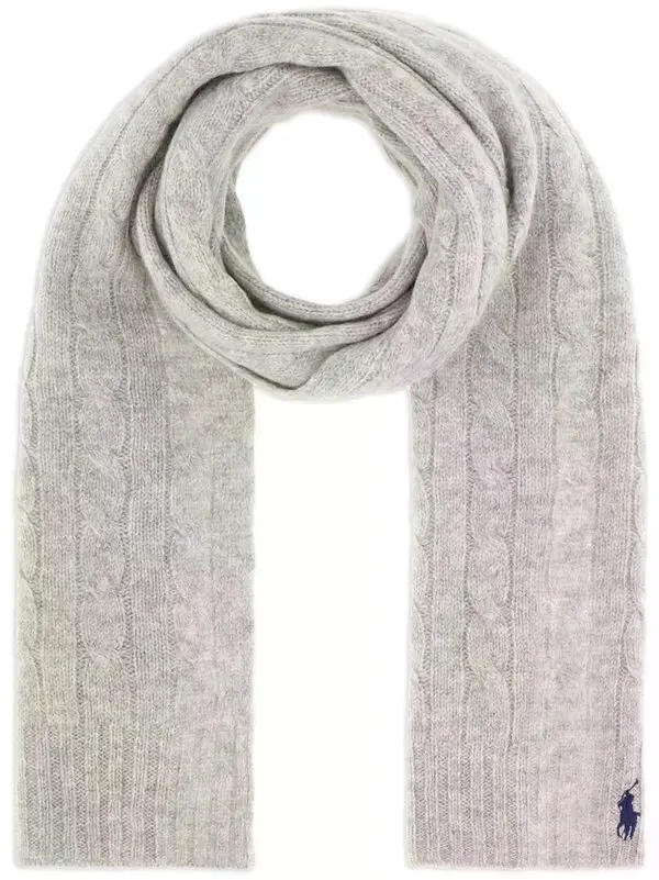 Polo Ralph Lauren Cable-knit Scarf - Grey