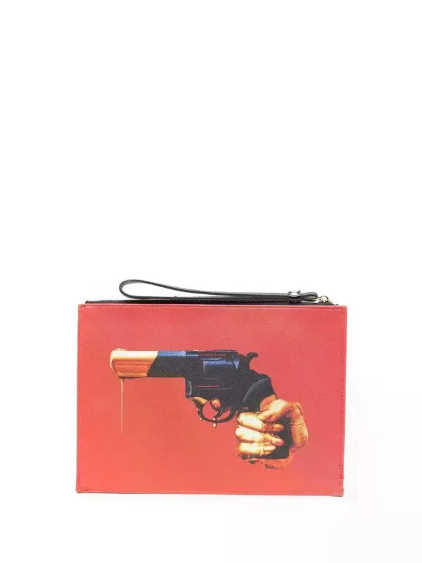 SELETTI Graphic-print Wash Bag - Red