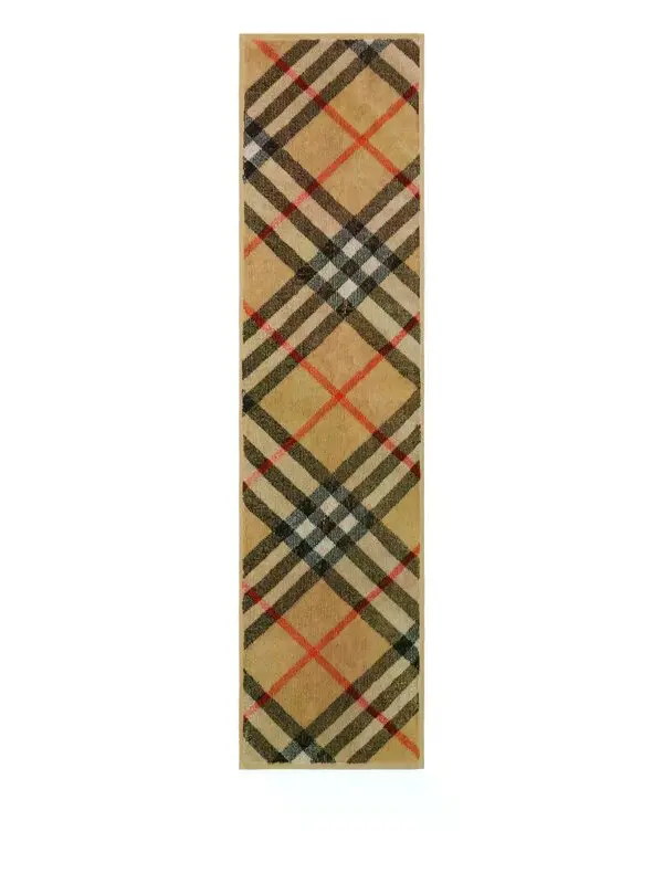 Burberry Checked Cotton Towel - Neutrals