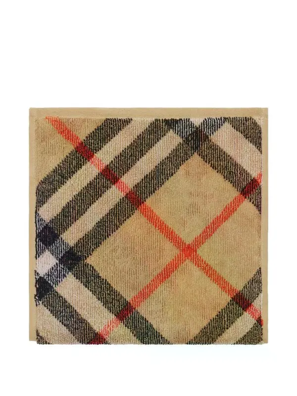 Burberry Checked Cotton Towel