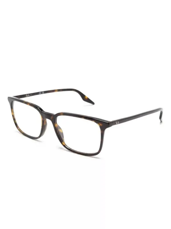 Ray-ban Tortoiseshell Square-frame Glasses - Brown