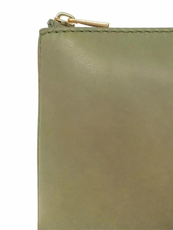 YU MEI Emily Lambskin Pouch - Green
