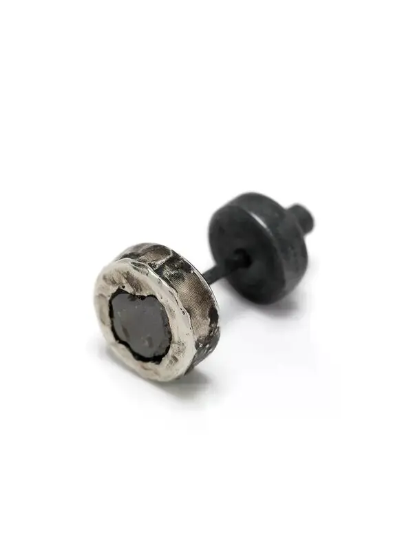 PARTS OF FOUR Diamond-encrusted Single Stud Earring - Metallic