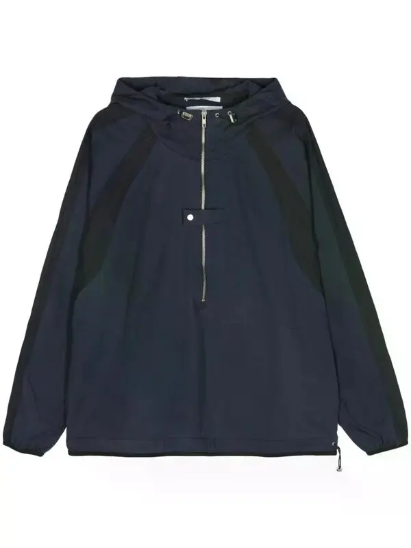 RANRA Twill-weave Half-zip Hoodie