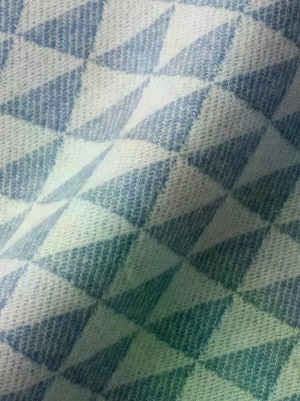 Prada Symbole-geometric Motif Scarf - Blue