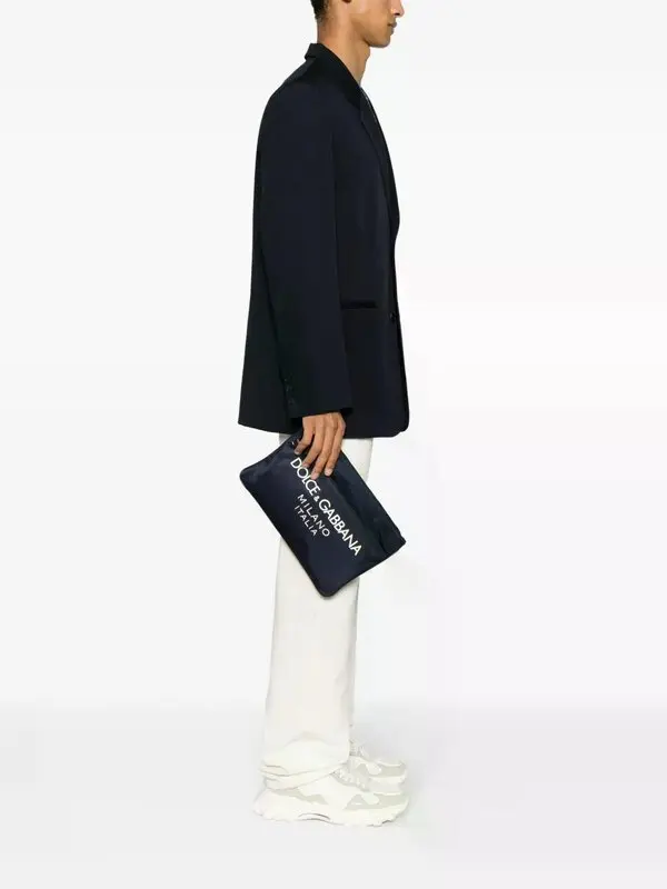 Dolce & Gabbana Logo-appliqué Clutch Bag