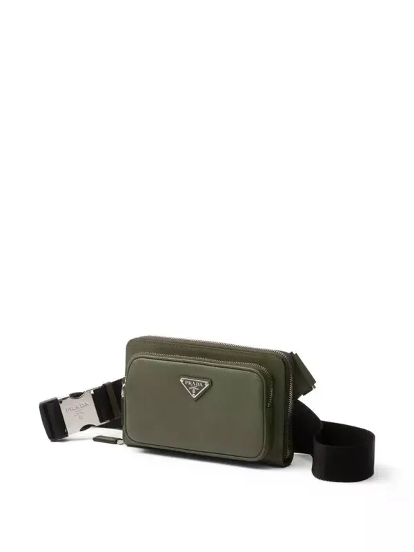 Prada Saffiano Leather Belt Bag - Green