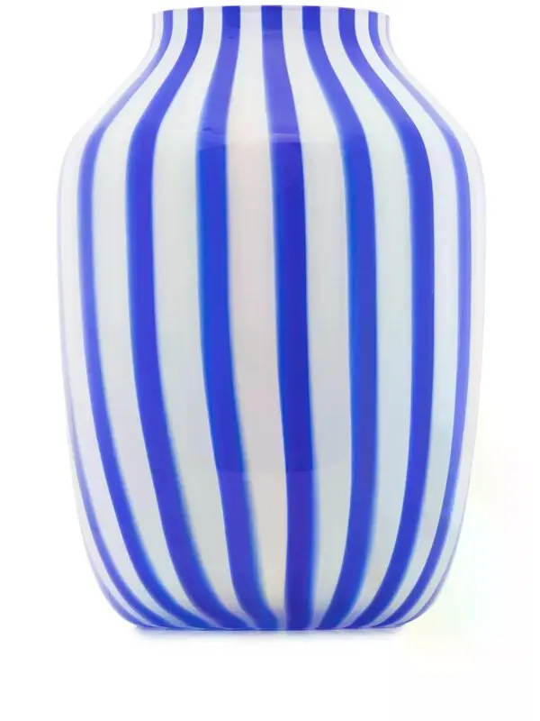 HAY Juice Striped Vase - Blue