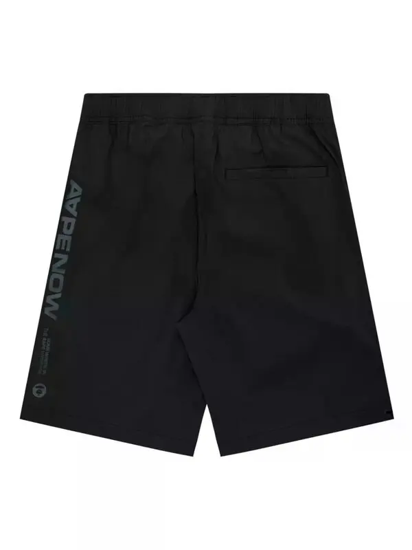 AAPE BY *A BATHING APE Moonface Logo-patch Shorts