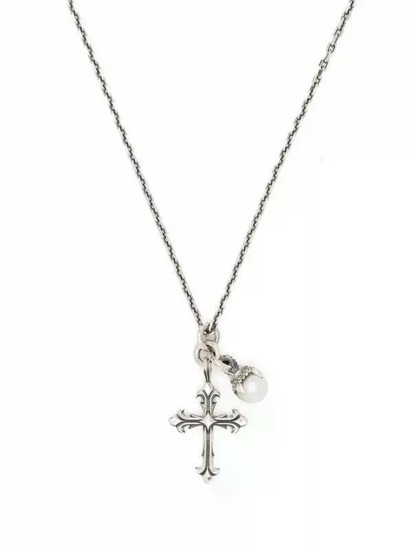Emanuele Bicocchi Cross-charm Necklace - Silver