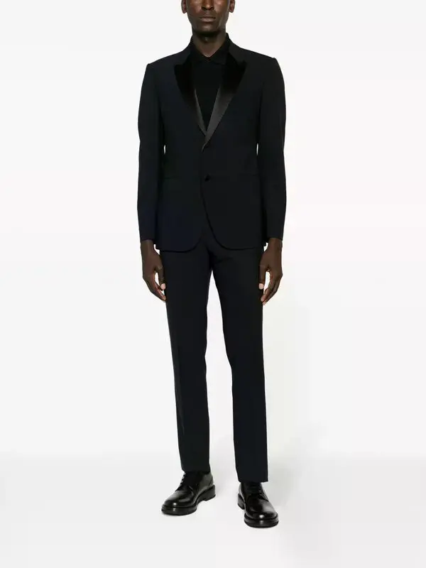 Emporio Armani Satin-trim Single-breasted Suit