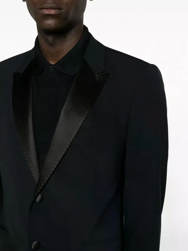 Emporio Armani Satin-trim Single-breasted Suit