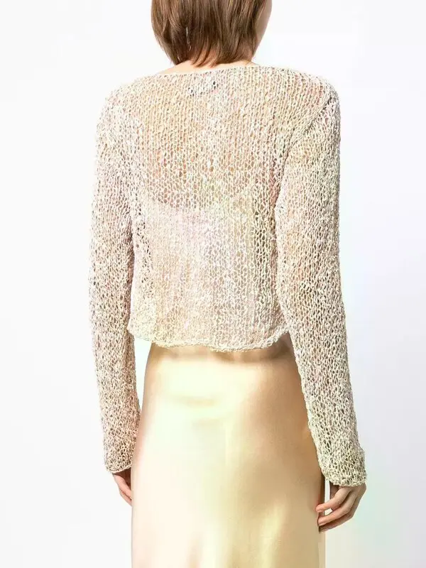 Voz Cropped Loose-knit Jumper