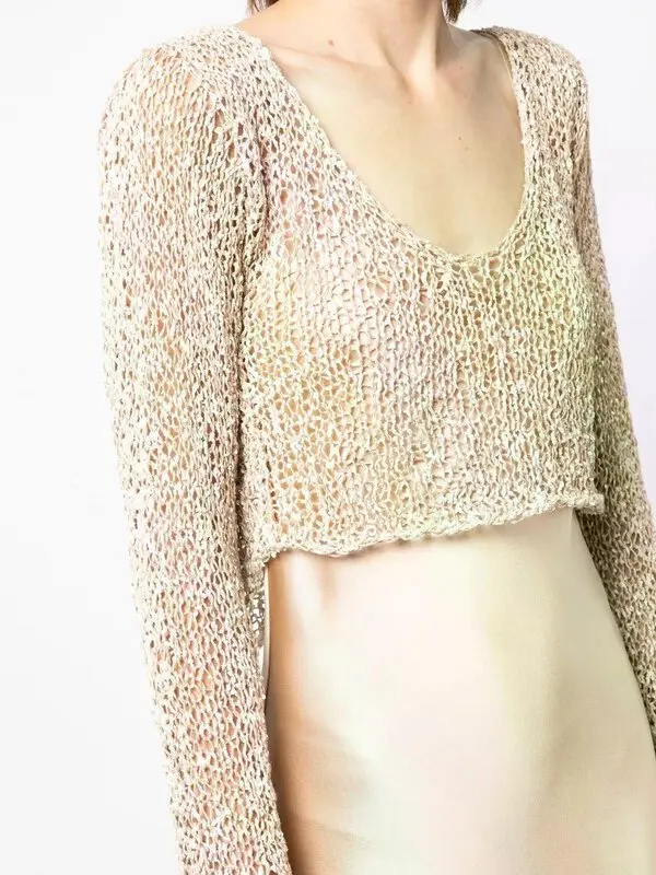 Voz Cropped Loose-knit Jumper