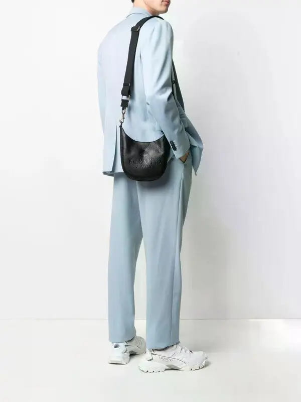 Valentino Garavani Logo-debossed Leather Shoulder Bag