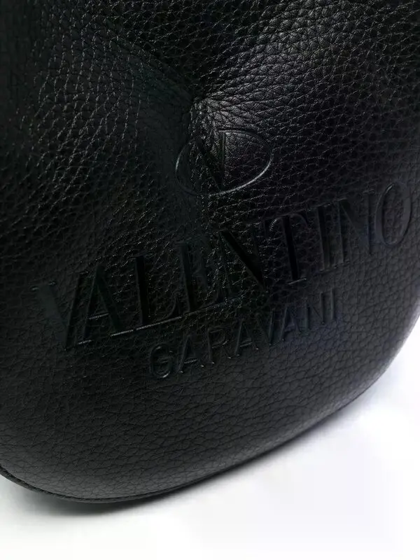 Valentino Garavani Logo-debossed Leather Shoulder Bag