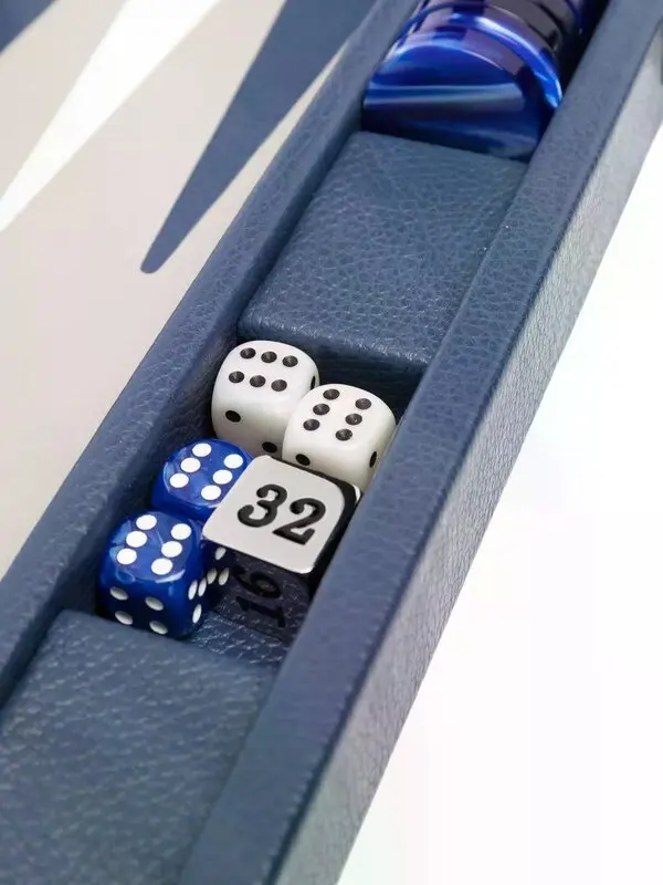 HECTOR SAXE Leather Backgammon Set