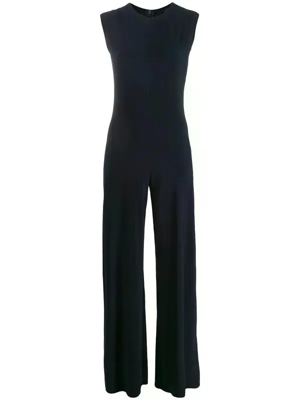 Norma Kamali Wide-leg Jumpsuit - Blue