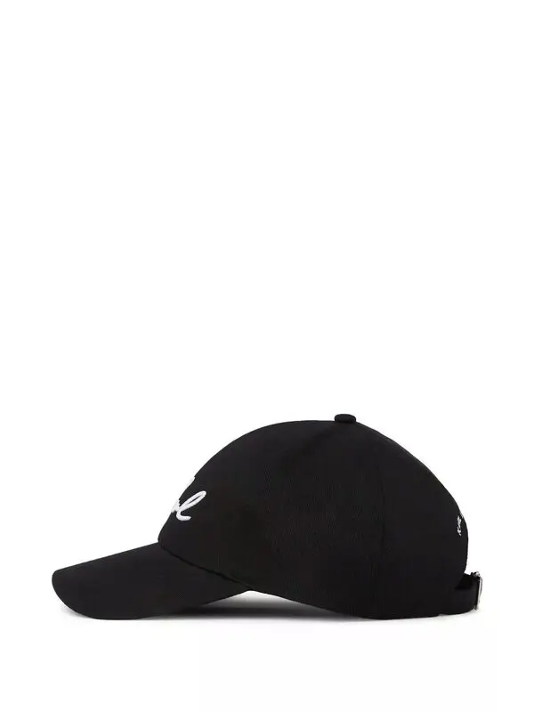 Karl Lagerfeld K/signature Baseball Cap - Black