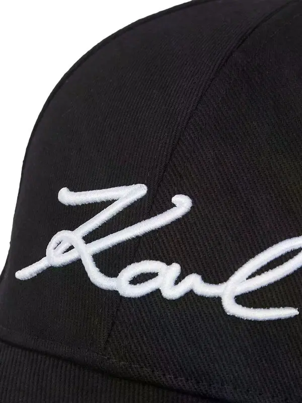Karl Lagerfeld K/signature Baseball Cap - Black
