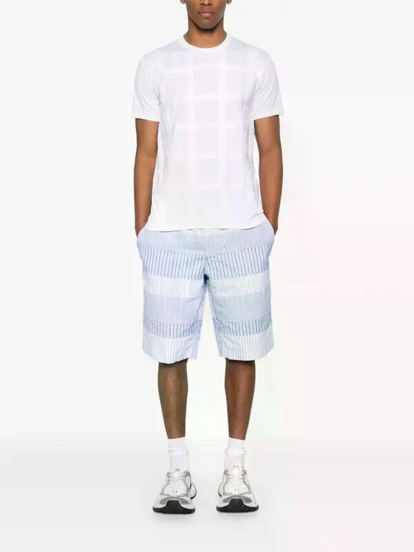 Comme Des Garçons Layered Striped Shorts